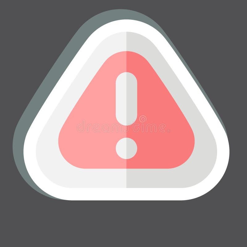 Sticker Exclamation. Related To Communication Symbol. Simple Design ...