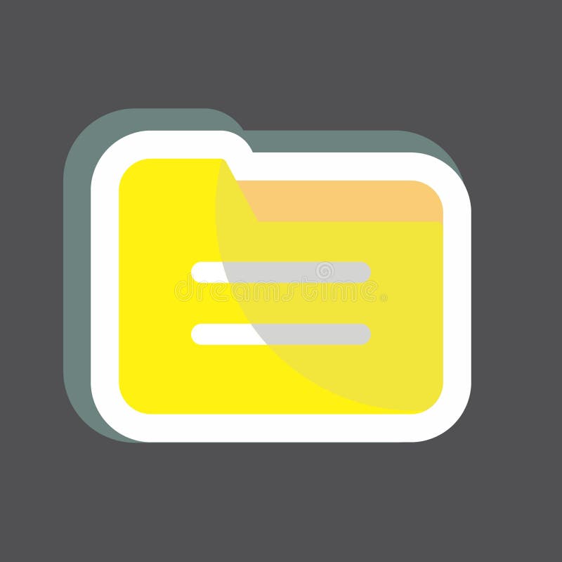 Sticker Folder Settings. Suitable for User Interface Symbol. Simple ...