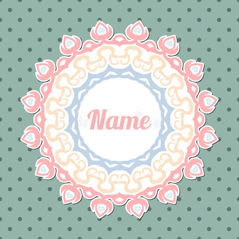 Sticker frame stock illustration. Illustration of ornaments - 32183913