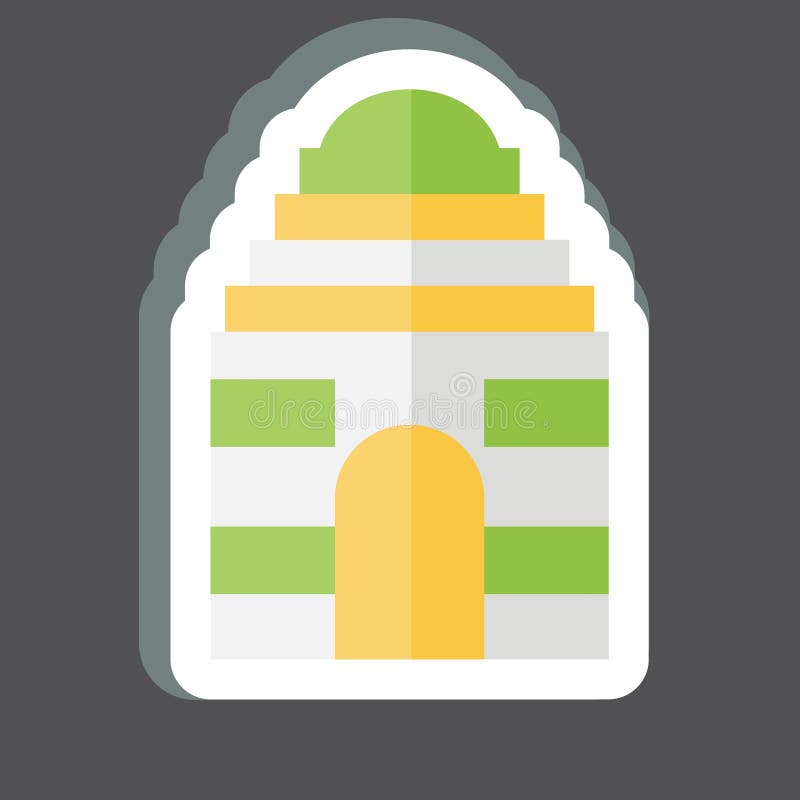 Sticker Gate of India. Related To India Symbol. Simple Design Editable ...