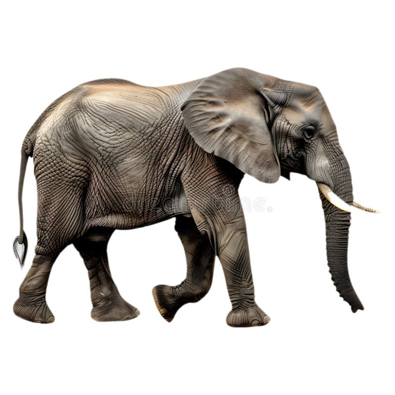 Sticker of a Giant Elephant on a Transparent Background - Ai Generated ...
