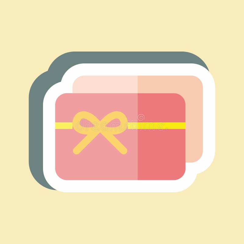 Sticker Gift Card. Suitable for Business Symbol. Simple Design Editable ...