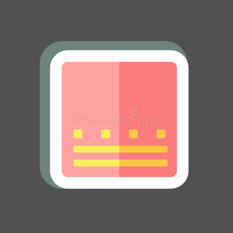 Sticker Gradient. Suitable for Photo Editing Symbol. Simple Design ...