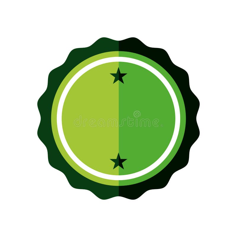 Sticker Green Badge Empty Icon Stock Vector - Illustration of price ...