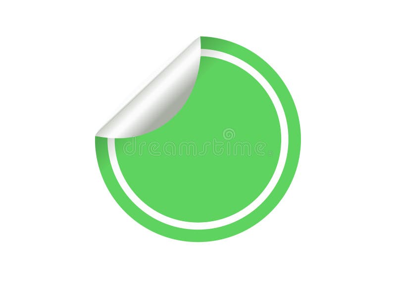 Sticker green stock vector. Illustration of sticker - 143685101
