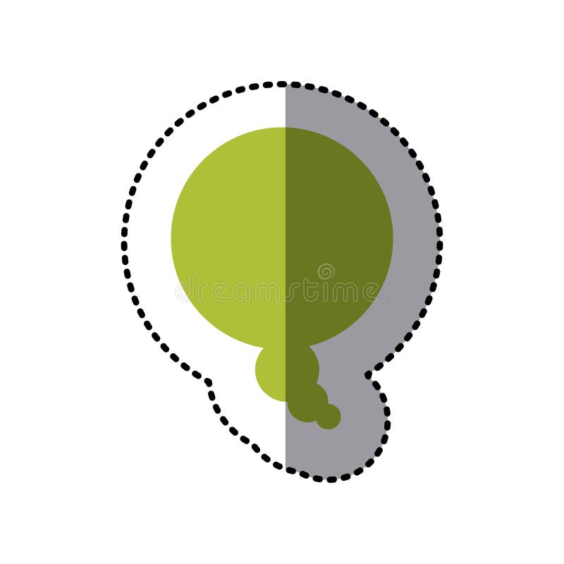 Sticker Green Bubble Dialog Box Design Stock Illustration ...