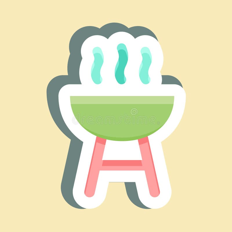 Sticker Grill. Suitable for Education. Simple Design Editable. Design ...