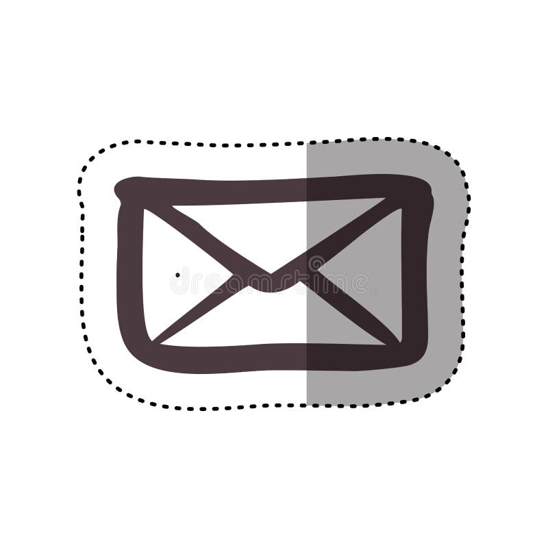 Envelope Silhouette Style Icon Vector Design Stock Vector ...