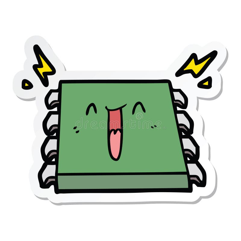 Happy Computer Cartoon In Light Blue Tones Isolated Stock Photo ...