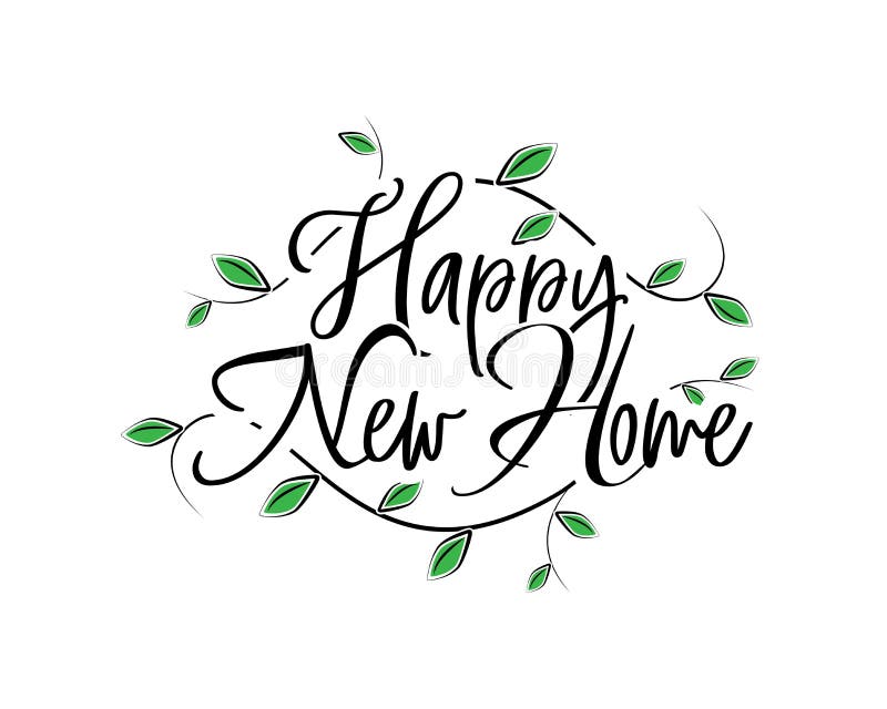 Happy New Home stock vector. Illustration of birthday - 36014790