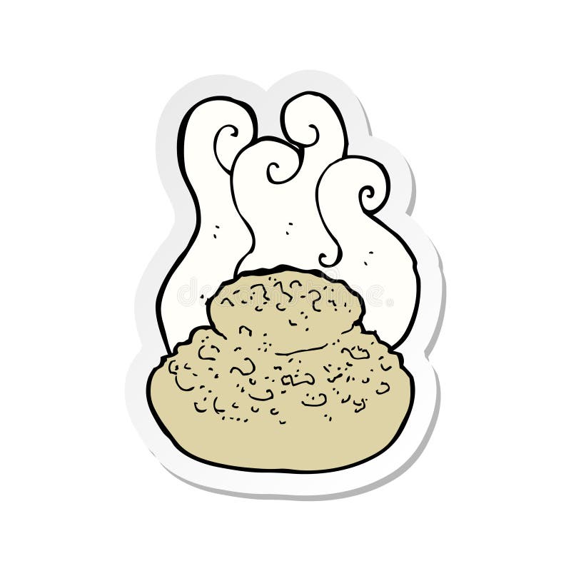 Sticker of a hot bread stock vector. Illustration of sticker - 147689099