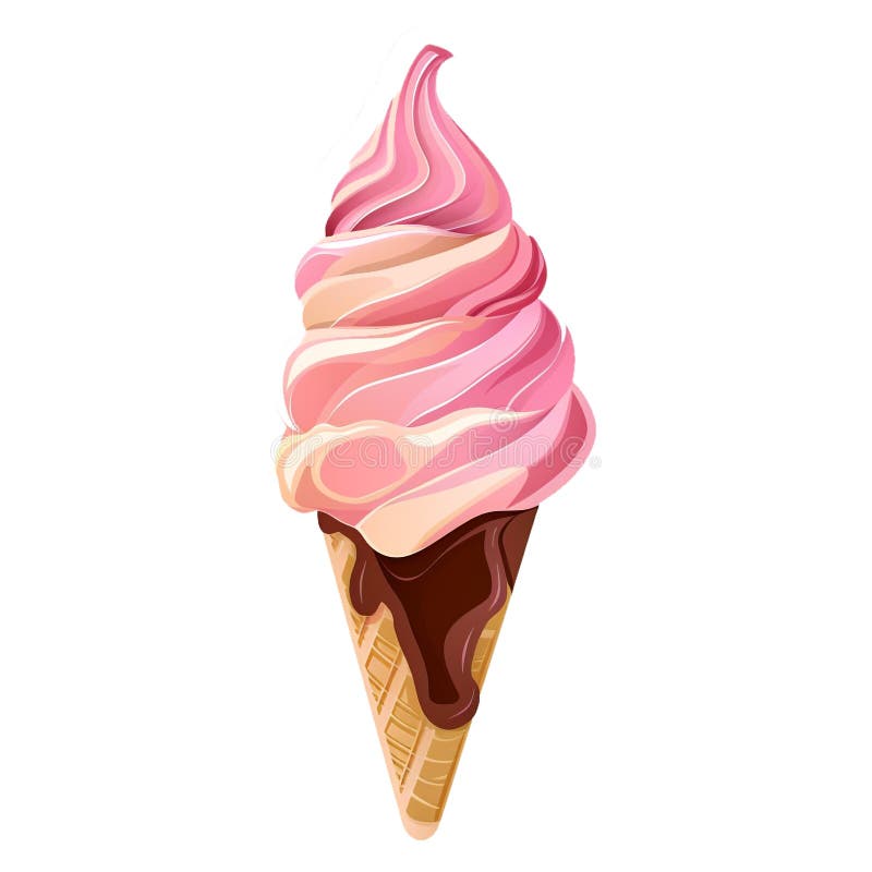 Sticker of a Ice Cream on a Transparent Background - Ai Generated Stock ...