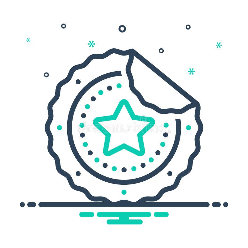 Mix Icon for Sticker, Label and Coupon Stock Vector - Illustration of ...