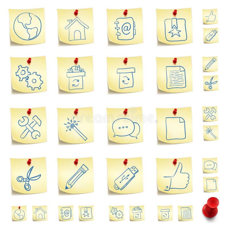 Sticker Icon Set stock vector. Illustration of business - 21046126