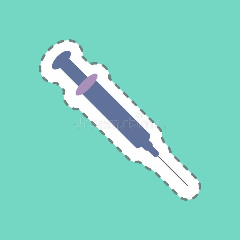 Sticker Injection - Line Cut - Simple Illustration,Editable Stroke ...