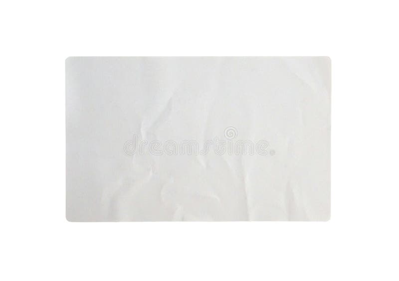 Sticker Label Isolated On White Background Stock Image - Image of piece ...