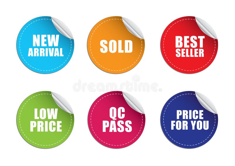 Sticker label price stock vector. Illustration of bestseller - 25796893