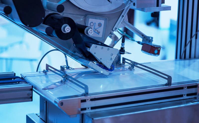 Sticker Label Printer. Barcode Digital Printer and Applicator Machine ...