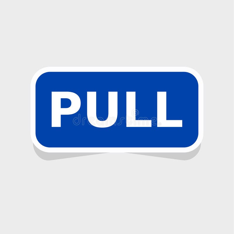 Sticker label pull stock vector. Illustration of sticker - 143685003