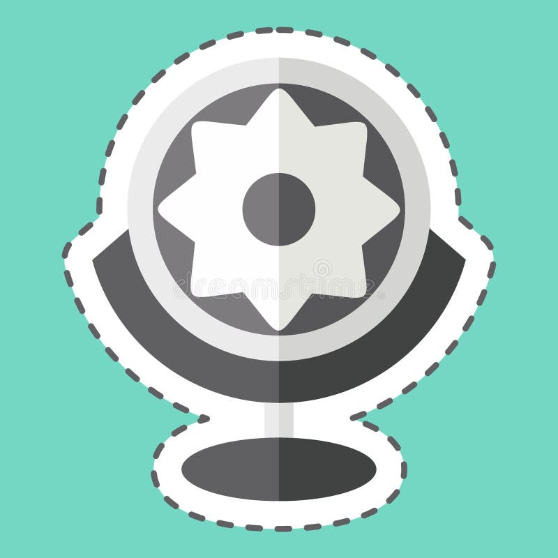 Sticker Line Cut Bionic Eye. Related To Future Technology Symbol ...