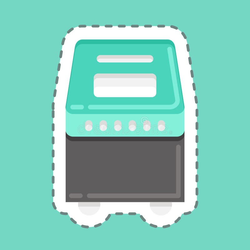 Sticker Line Cut Bread Maker. Suitable for Kitchen Appliances Symbol ...