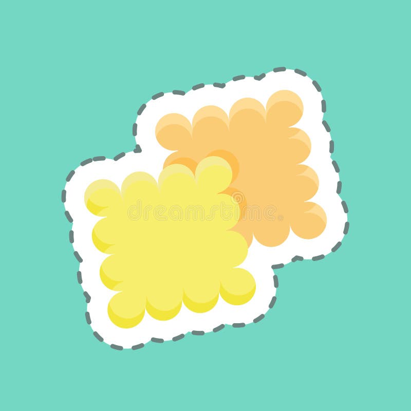 Sticker Line Cut Cookies. Suitable for Bakery Symbol. Simple Design ...