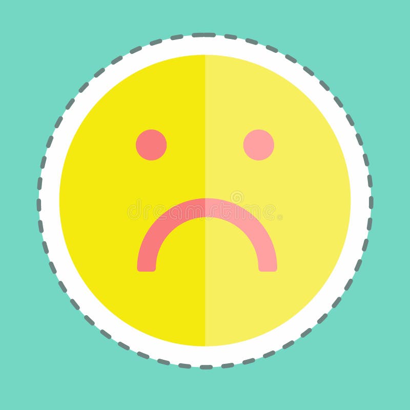 Emoticon Sticker Set. Suitable for Education Symbol. Simple Design ...