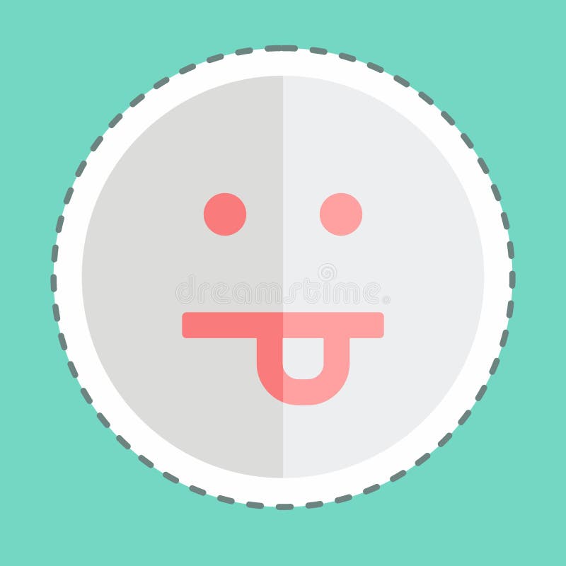 Emoticon Sticker Set. Suitable for Education Symbol. Simple Design ...