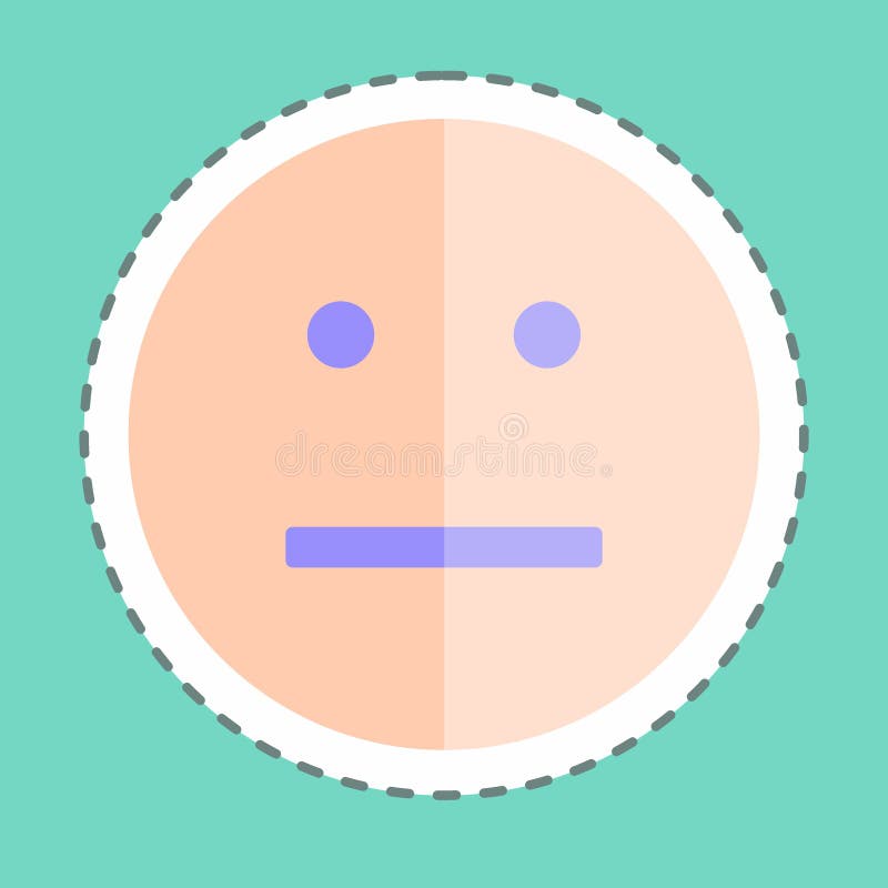 Straight Smiley Face Clip Art