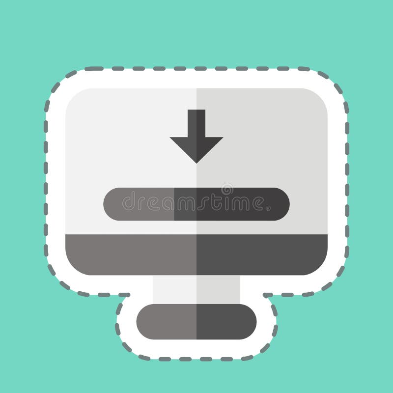 Sticker Line Cut Loading. Related To Communication Symbol ...