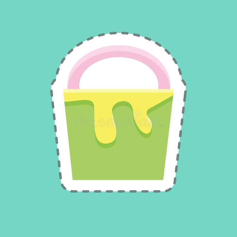 Sticker Bucket Truck. Related To Construction Vehicles Symbol. Simple ...