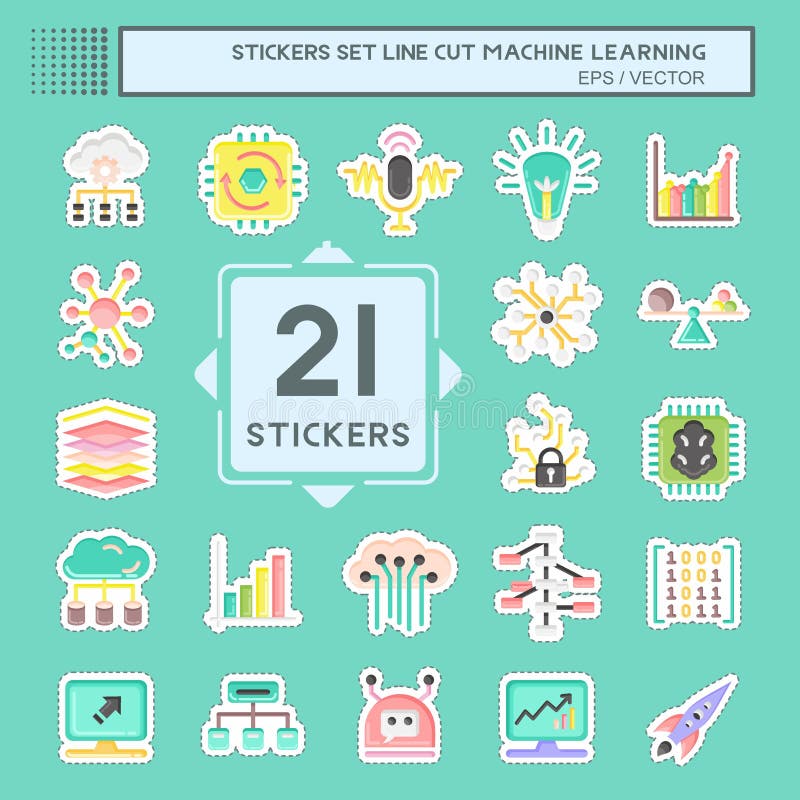 Sticker Line Cut Set Machine Learning. Related To Machine Learning ...