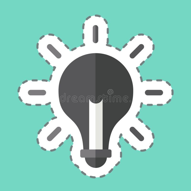 Sticker Line Cut Solution. Related To Business Analysis Symbol. Simple ...