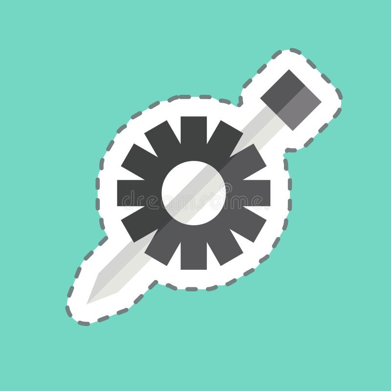 Sticker Line Cut Tech Resource. Related To Creative Concept Symbol ...