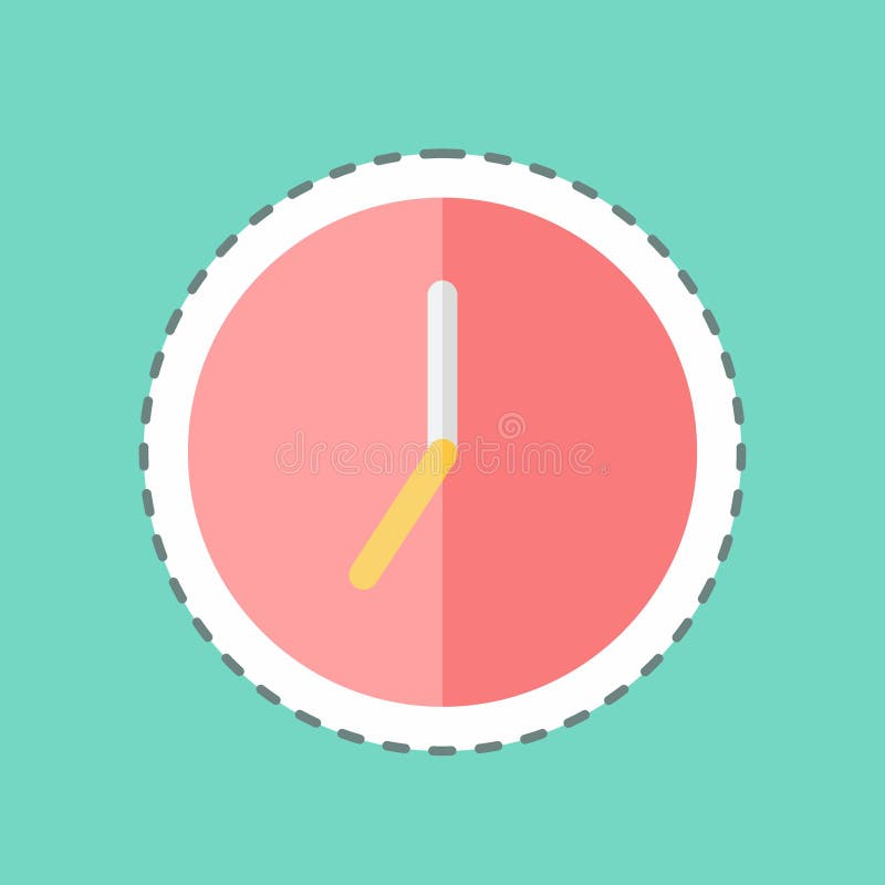 Sticker Line Cut Timelapse. Suitable for Photo Editing Symbol. Simple ...