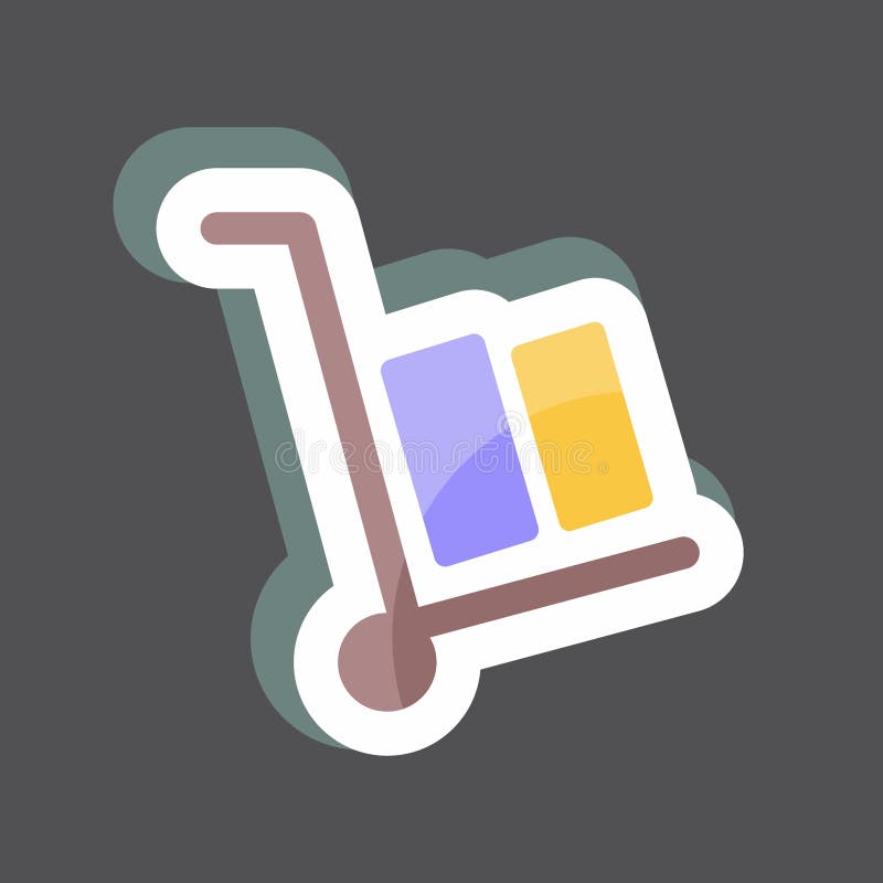 Sticker Logistics. Suitable for Education Symbol. Simple Design ...