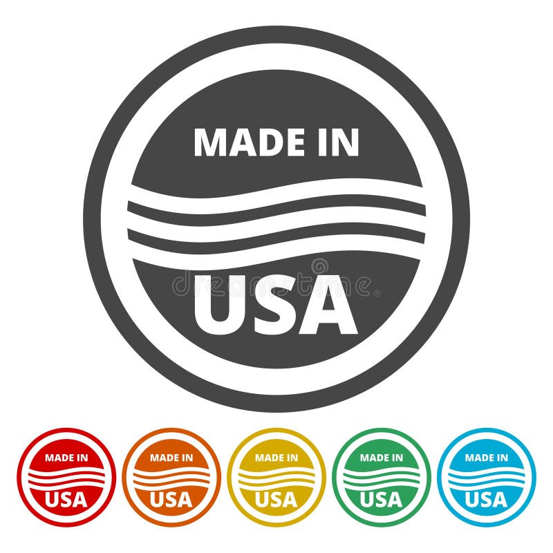 Vector `Made in the USA` Icon Stock Vector - Illustration of export ...