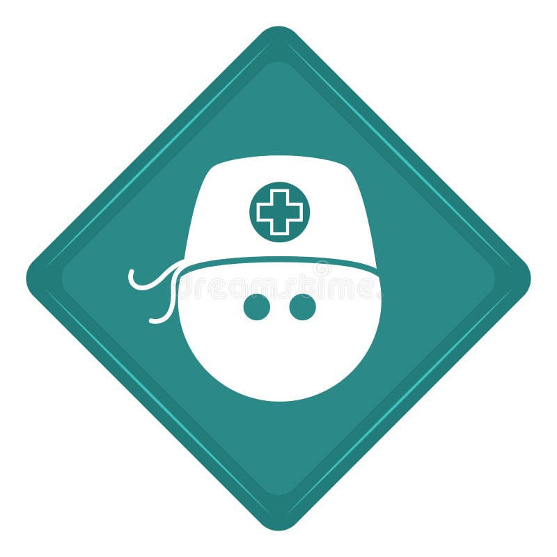 Sticker of a Man with a Surgical Cap Icon Stock Vector - Illustration ...