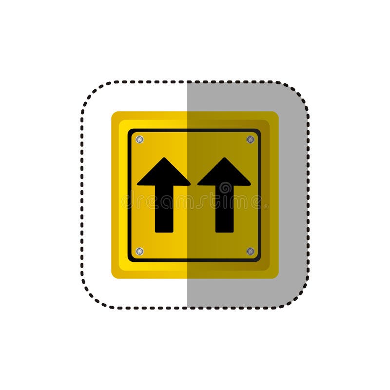 Sticker Metallic Realistic Yellow Square Shape Frame Same Direction ...