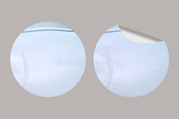 High-Quality Blank Paper Sticker Texture for Design & Mockups Stock ...