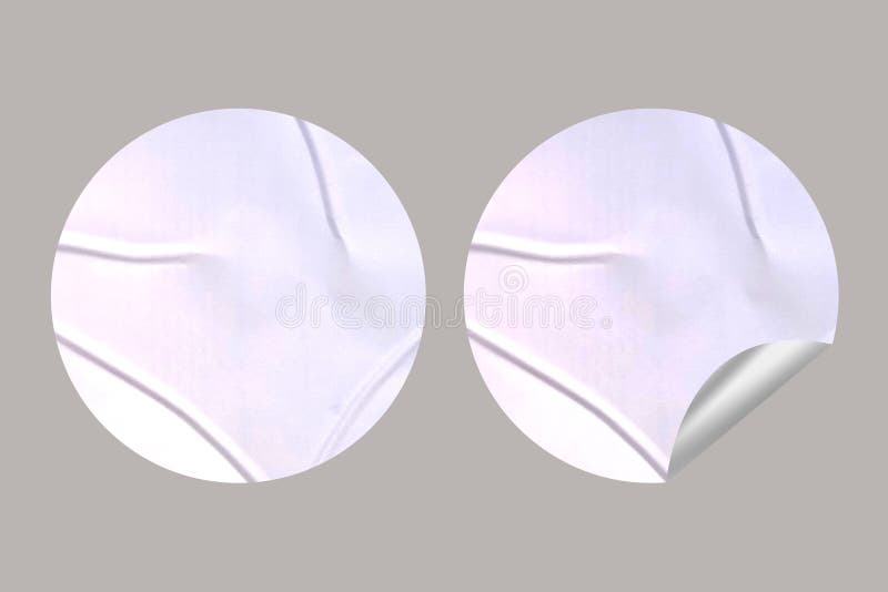 High-Resolution Blank Sticker Texture Mockup for Realistic Design ...