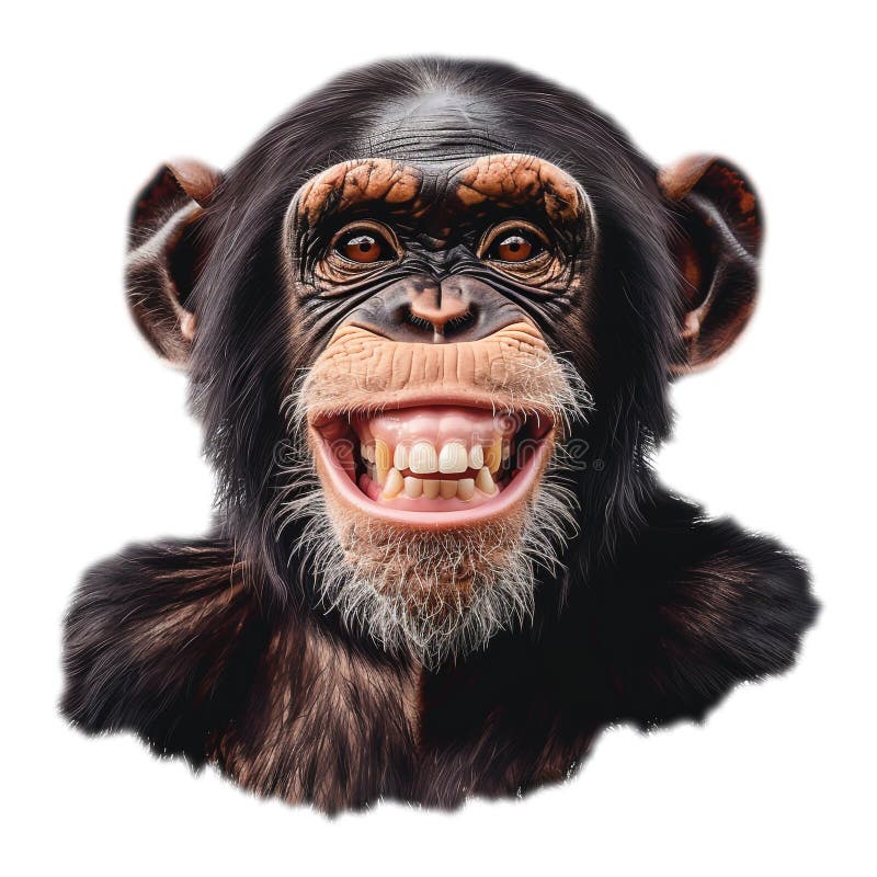 Sticker of a Monkey on a Transparent Background - Ai Generated Stock ...