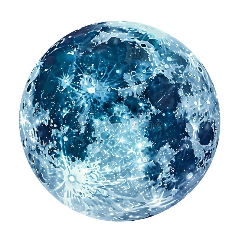 Sticker of a Moon on a Transparent Background - Ai Generated Stock ...