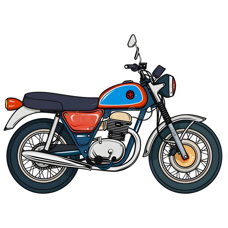 Sticker of a Motorbike or Motorcycle on a Transparent Background - Ai ...