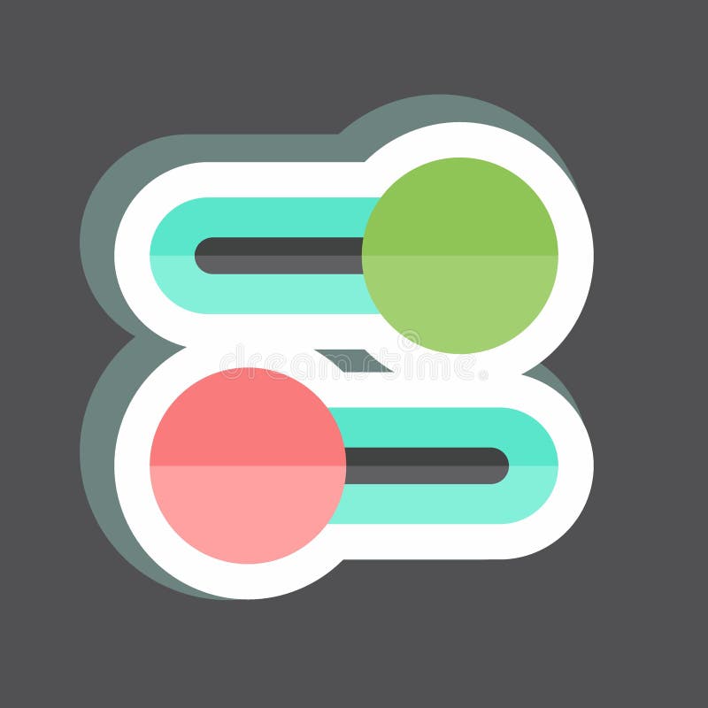 Sticker Multiple Switches. Suitable for Web Interface Symbol. Simple ...