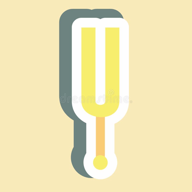Sticker Musical Fork - Simple Illustration, Good for Prints ...