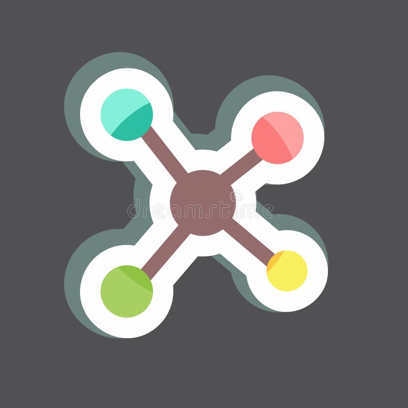 Sticker Networks. Suitable for it Services Symbol. Simple Design ...