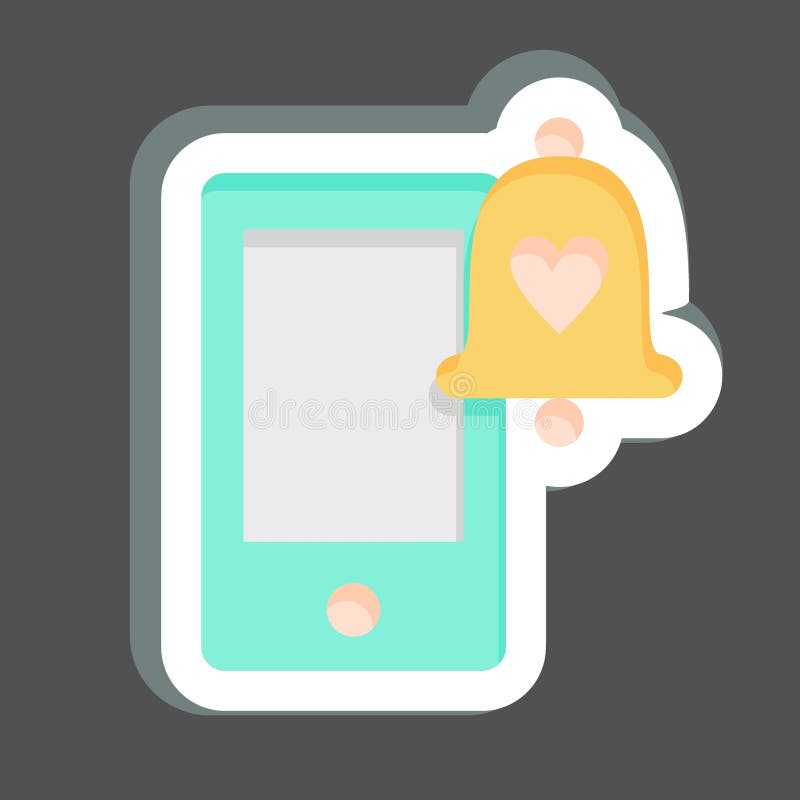 Sticker Notification. Related To Ring Symbol. Simple Design Editable ...