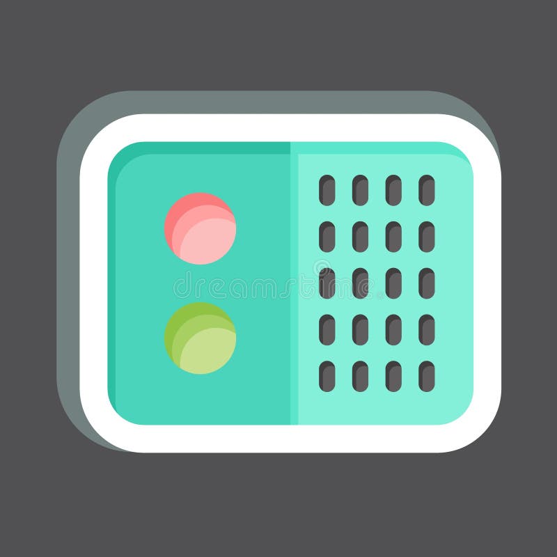 Sticker Panel. Related To Air Conditioning Symbol. Simple Design ...