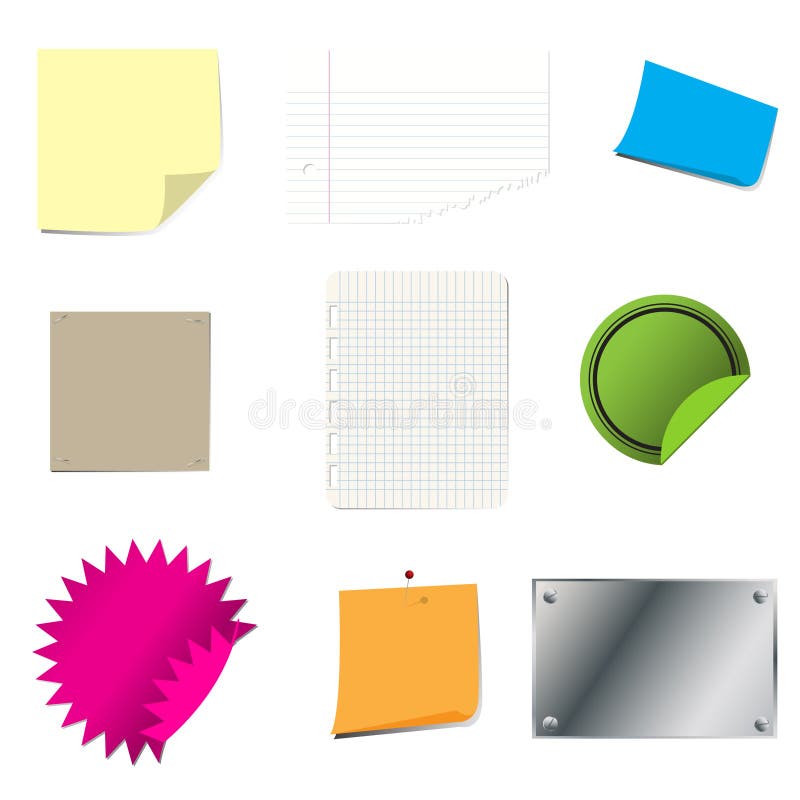 Sticker Set stock vector. Illustration of design, badge - 7717089